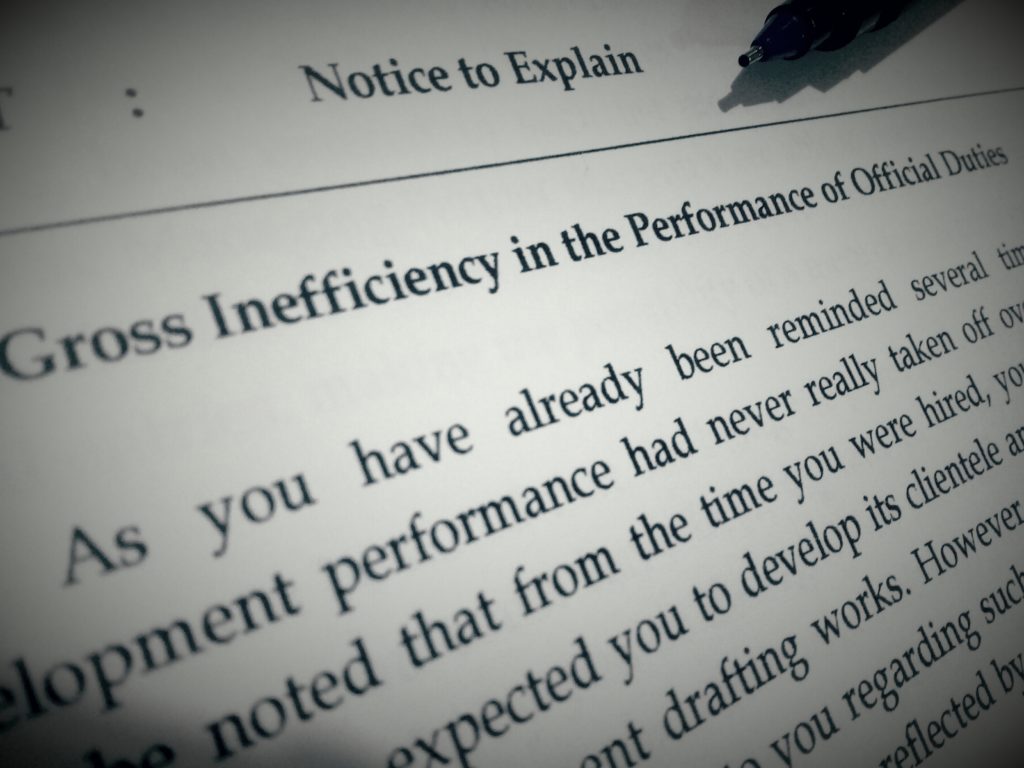 Writing a Notice to Explain Memo - ALBURO ALBURO AND ASSOCIATES LAW OFFICES
