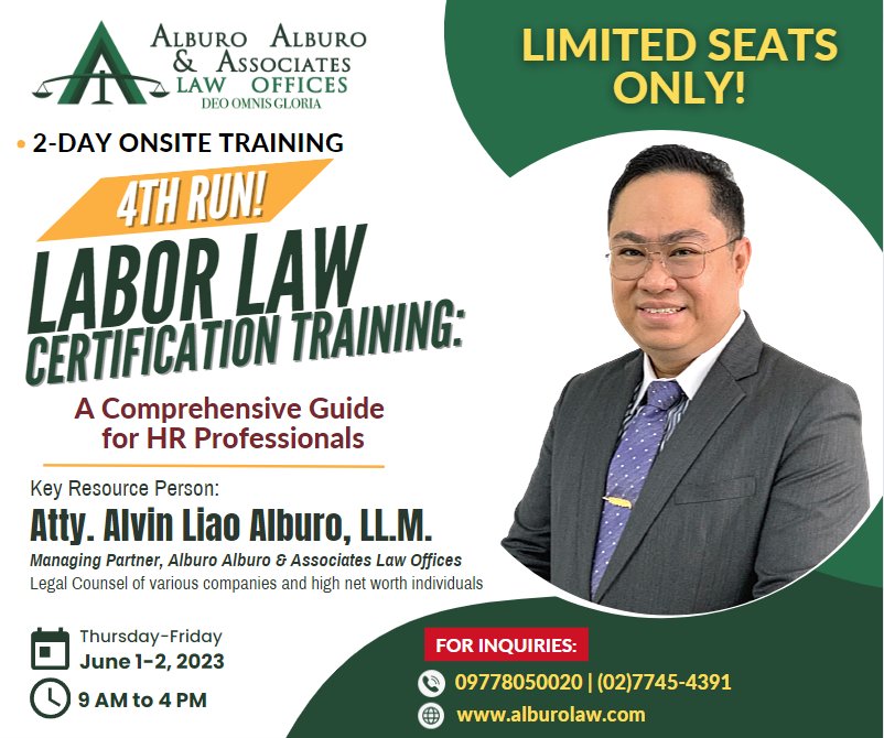 Booking and Registration - ALBURO ALBURO AND ASSOCIATES LAW OFFICES
