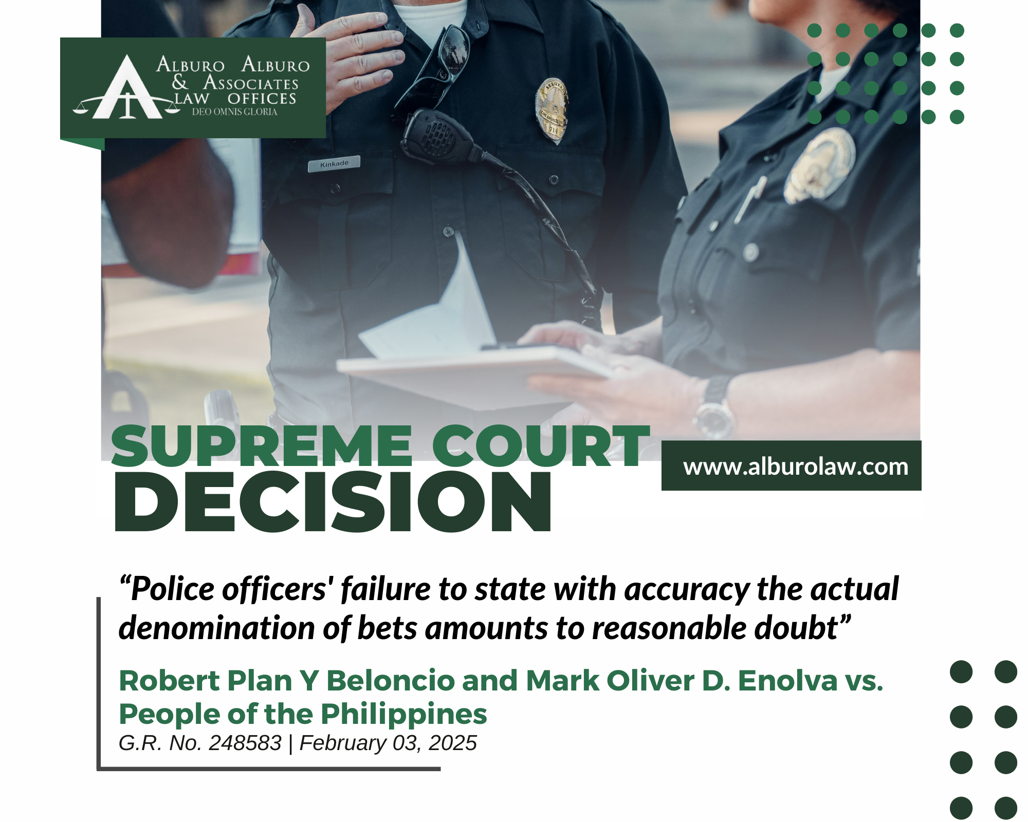 The Supreme Court decides: Police officers’ failure to state with ...