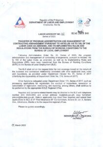 [031323] LA-05-23-Transfer-of-Program-Administration-and-Management-of ...