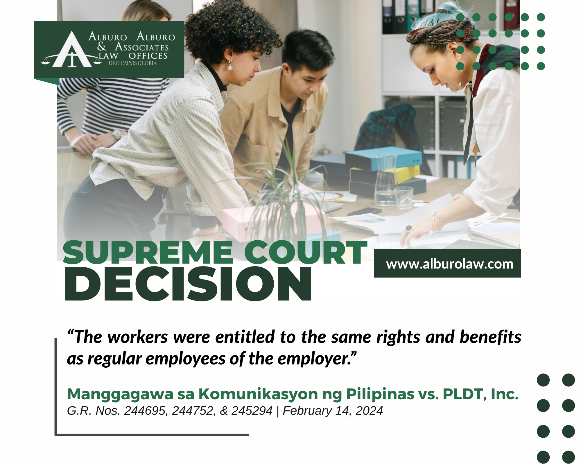 The Supreme Court Decides: The workers were entitled to the same rights ...